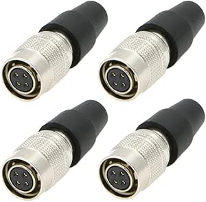 Alvins Hirose 4-Pin Connector HR10A-7P-4S Female Plug for SmallHD AC7 ...