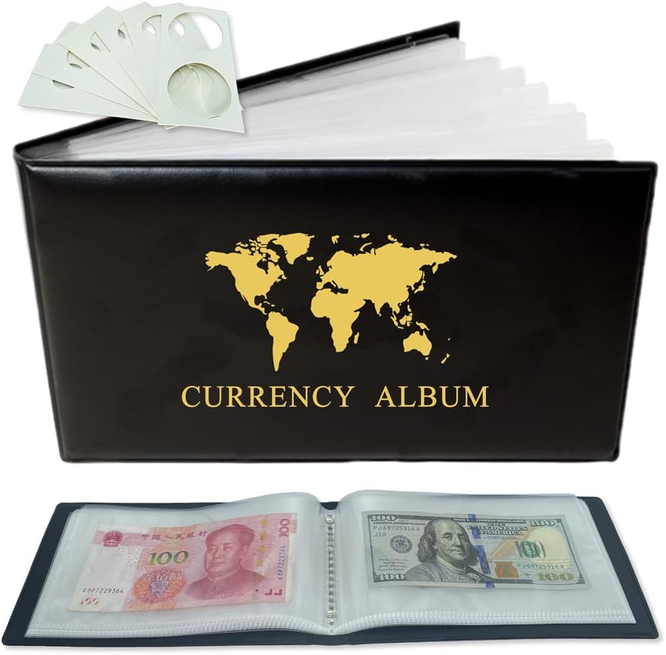 Amazon.com: 3in1 Coin Holder Collector Album 100 Pockets (Starter Kit ...