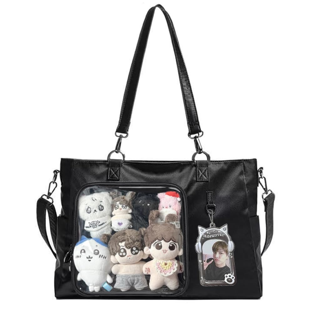 Amazon.com: WELLRI Ita Bag with Insert Kpop Tote Bag Kawaii Anime Pin ...