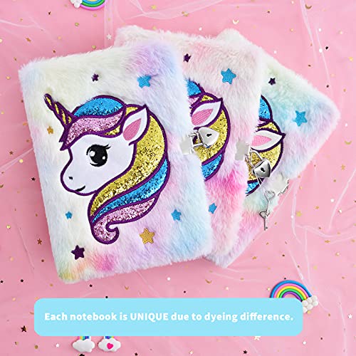 Snapklik.com : Plush Unicorn Notebook Set - Magic Journal For Girls ...