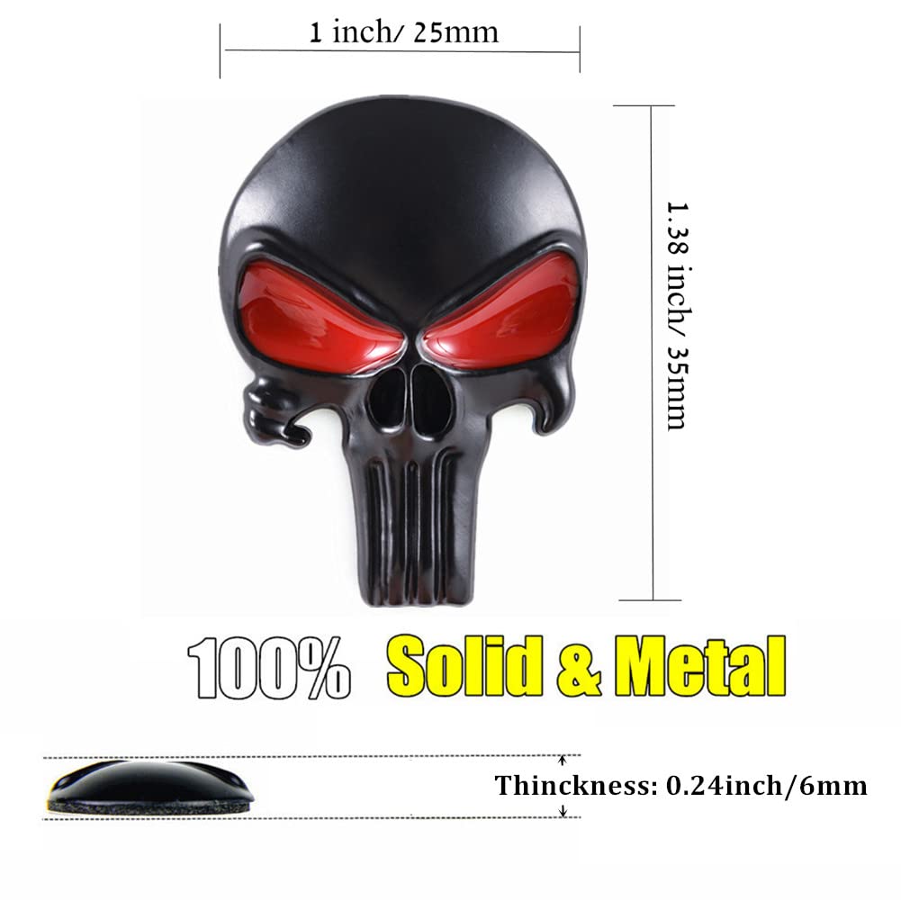 3D Magwell Lower Receivers Solid Metal Decal Sticker - Tactical Skull 1 ...