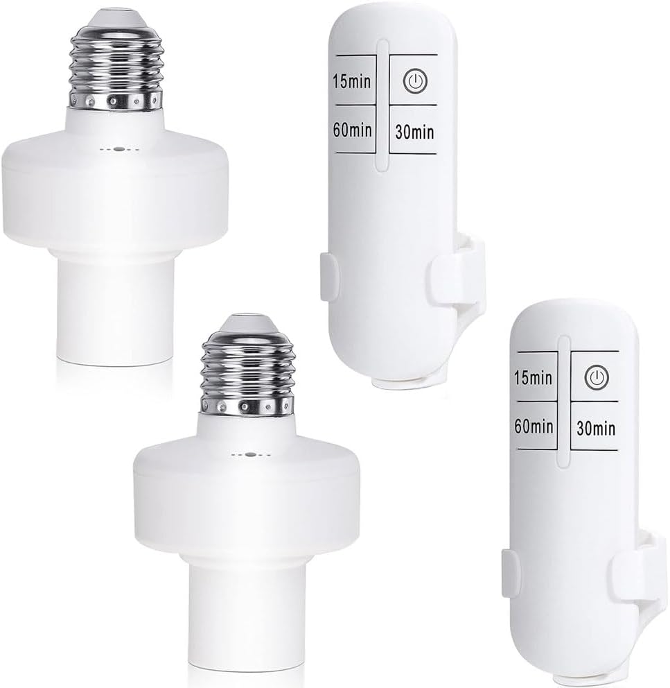 LoraTap Wireless Remote Control E26 Light Socket with Remote, 915MHz ...
