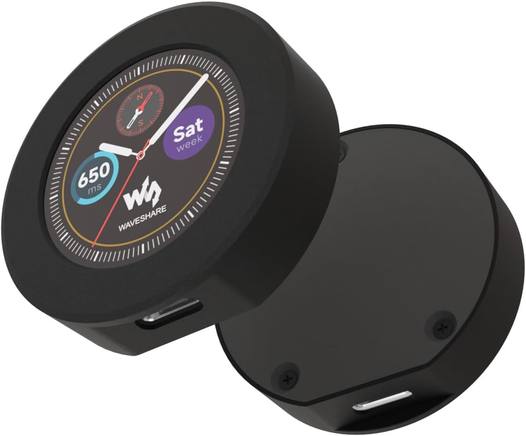 Amazon.com: Waveshare RP2040 MCU Board with 1.28inch Round Touch LCD with CNC Metal Case 240×240 ...