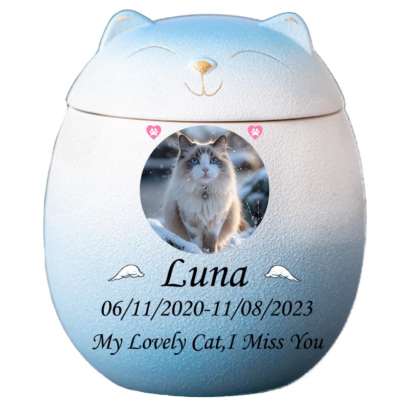 Amazon.com: Custom Cat Urn,Pet Urn,Pet Urns for Cats,Pet Cremation Urn ...