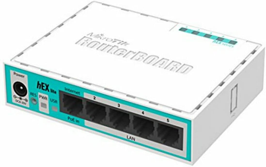Amazon.com: Mikrotik RouterBOARD hEX lite 5 ports router 5 X 10/100 PoE ...