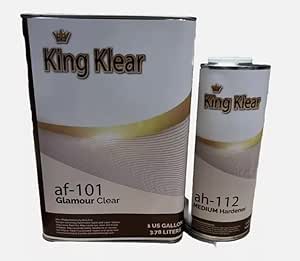 Amazon.com: KING KLEAR HIGH SOLID GLAMOUR CLEAR GALLON KIT WITH MEDIUM ACTIVATOR : Automotive