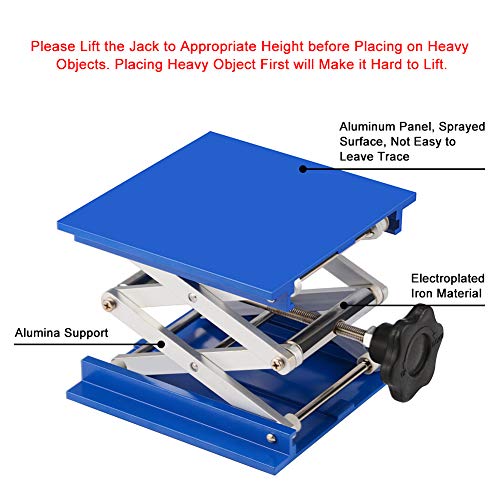 Snapklik.com : Stonylab 6x6 Inch Lab Jack, 150x150 Mm Anodized Aluminum ...