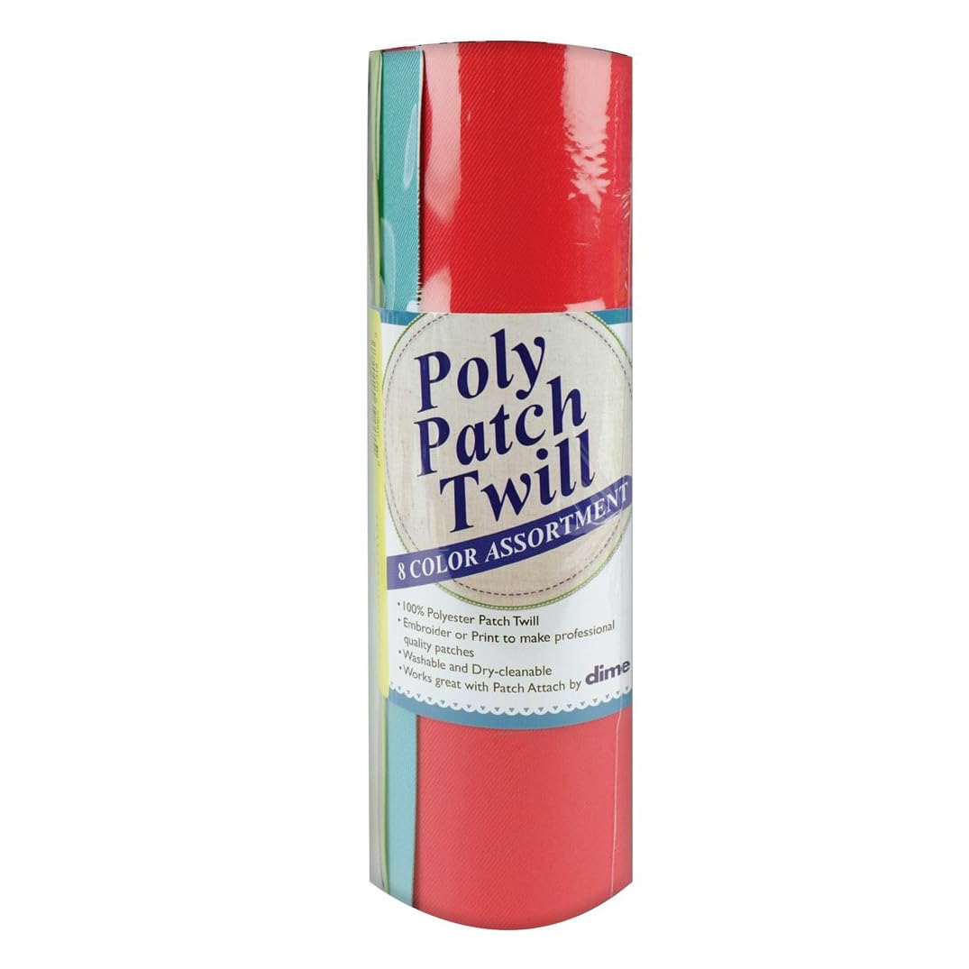 Amazon.com: Poly Patch Twill™ Brights for Machine Embroidery Patches