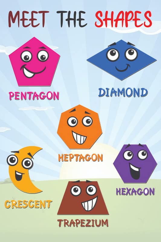 Relesh Infomedia Kids Education Sticker Poster On Shapes Name|Learning ...