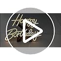 Happy Birthday Neon Sign, Happy Birthday Light Up Sign, Neon Happy Birthday Sign, Happy Birthday ...
