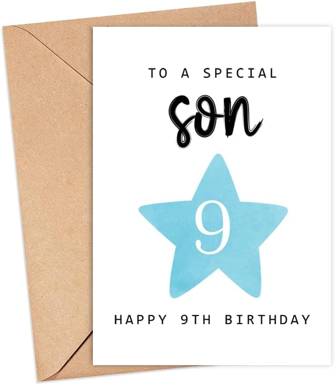 Amazon.com : MoltDesigns To A Special Grandson - Happy 9th Birthday ...