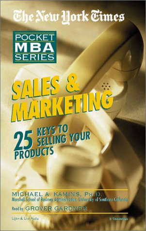 Sales & Marketing: The New York Times Pocket MBA Series: Kamins ...