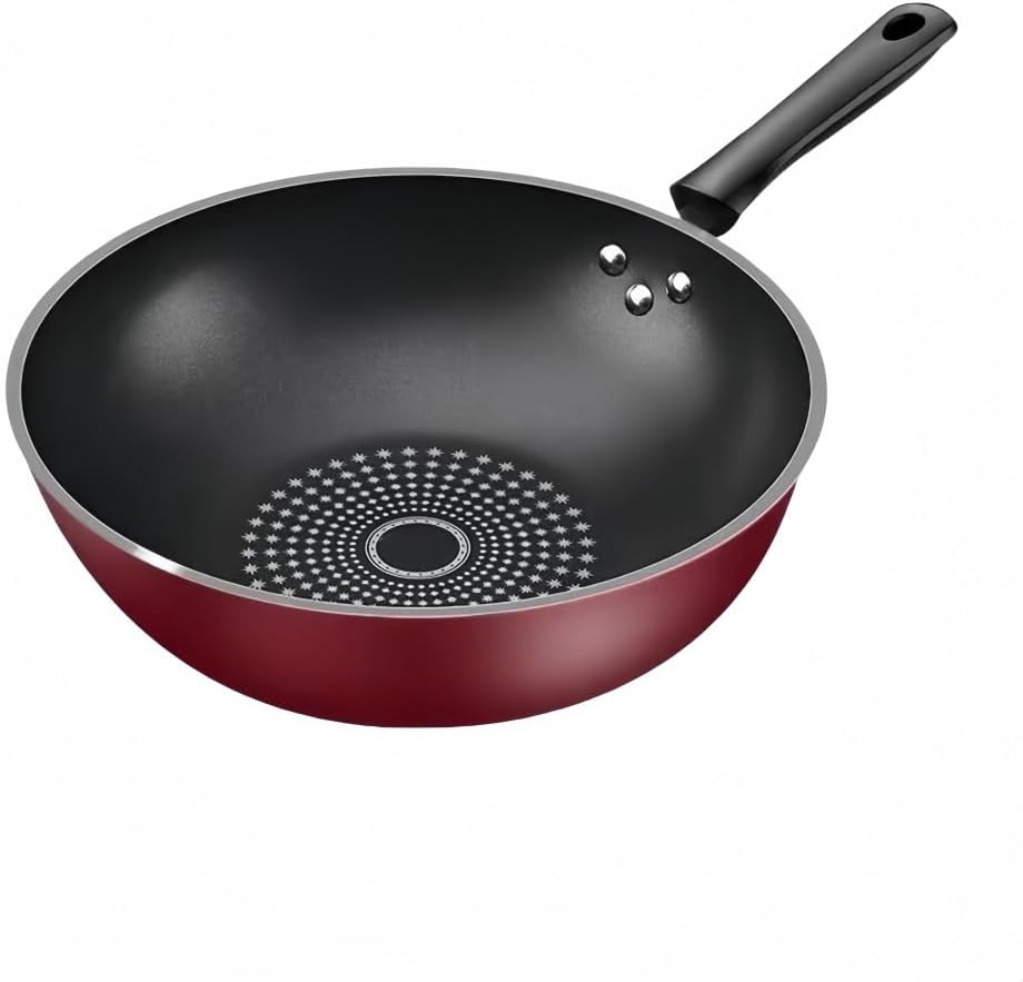 Amazon | フライパン 深型野菜炒め 炒め鍋 28cm/30cm/32cm/34cm 蓋付き 焦げ付きにくい 中華鍋 IH対応 ガス火対応 オール熱源対応 お手入れ簡単 (カバーなし ...