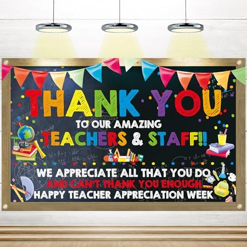 Amazon.com: Weimaro We Love Our Teachers Banner, We Love Our ...