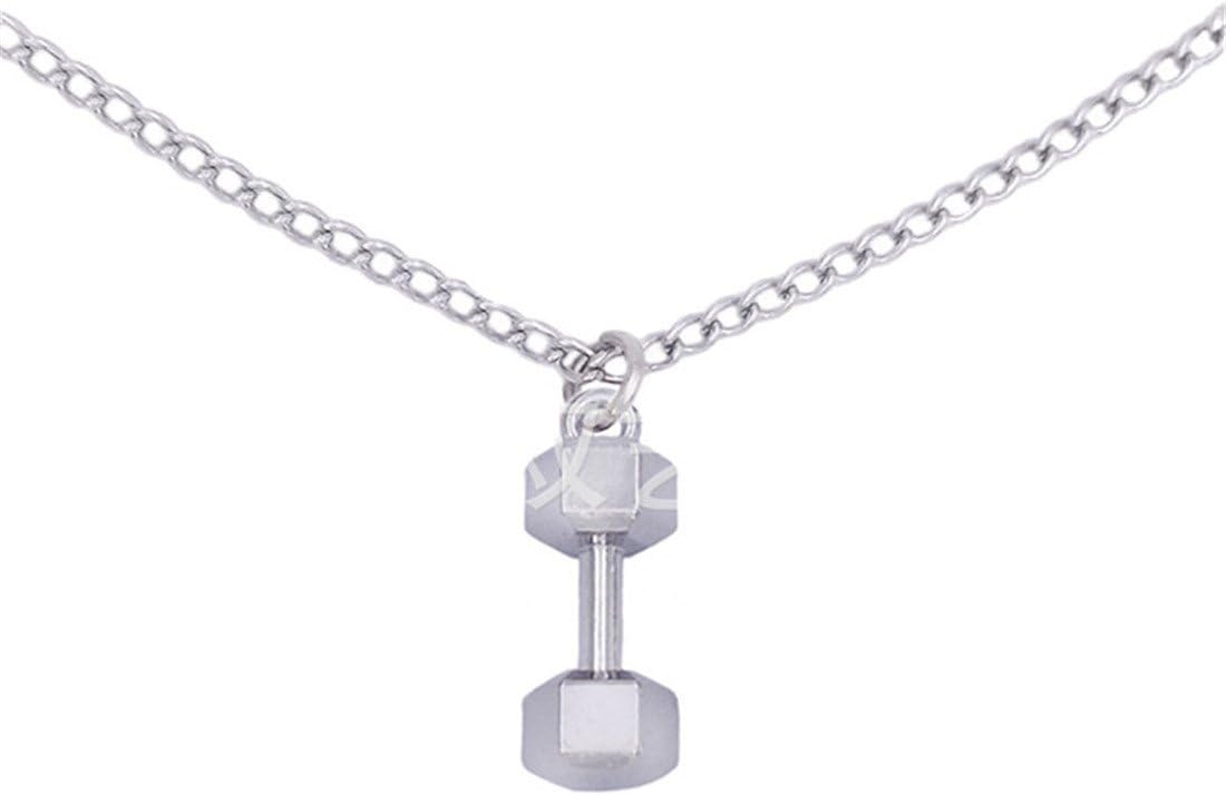 Amazon.com: Dumbbell Necklaces , Barbell Necklace, weight loss ...