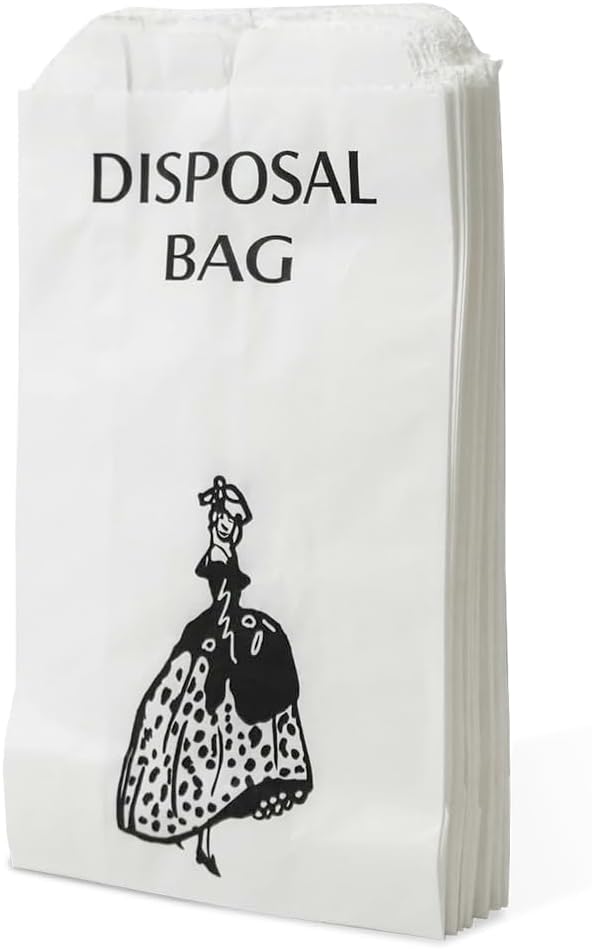 Washroom Hub Sanitary Bin Liner Bags - Hygienic Polythene Bags for 20L ...