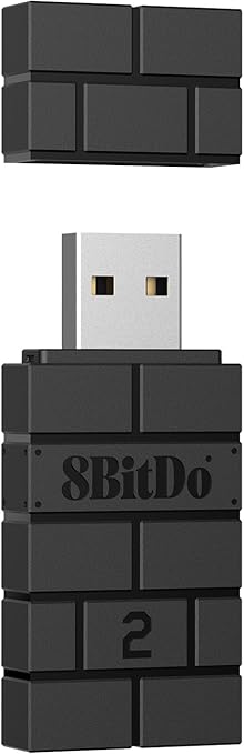 8Bitdo Wireless USB Adapter 2 for Switch, Switch OLED, Windows PC, Mac ...