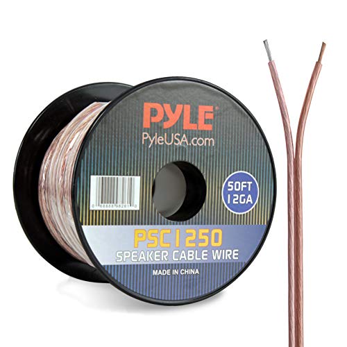 Snapklik.com : Pyle 50ft 12 Gauge Speaker Wire - Copper Cable In Spool ...