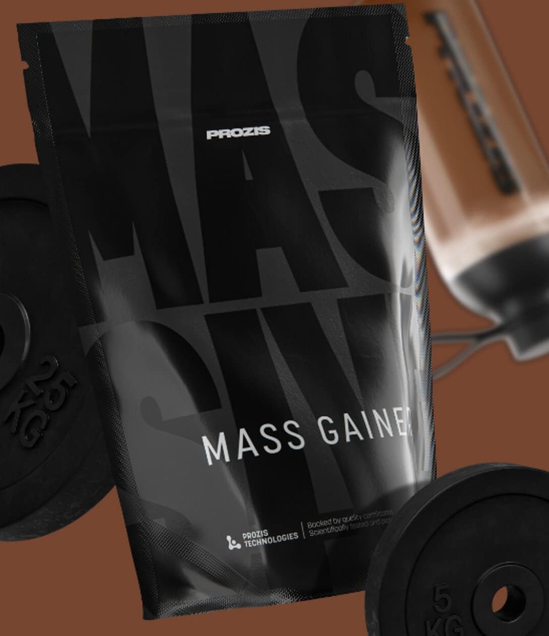 Prozis Mass Gainer 2,27 kg - gainer aumento massa muscolare carboidrati ...
