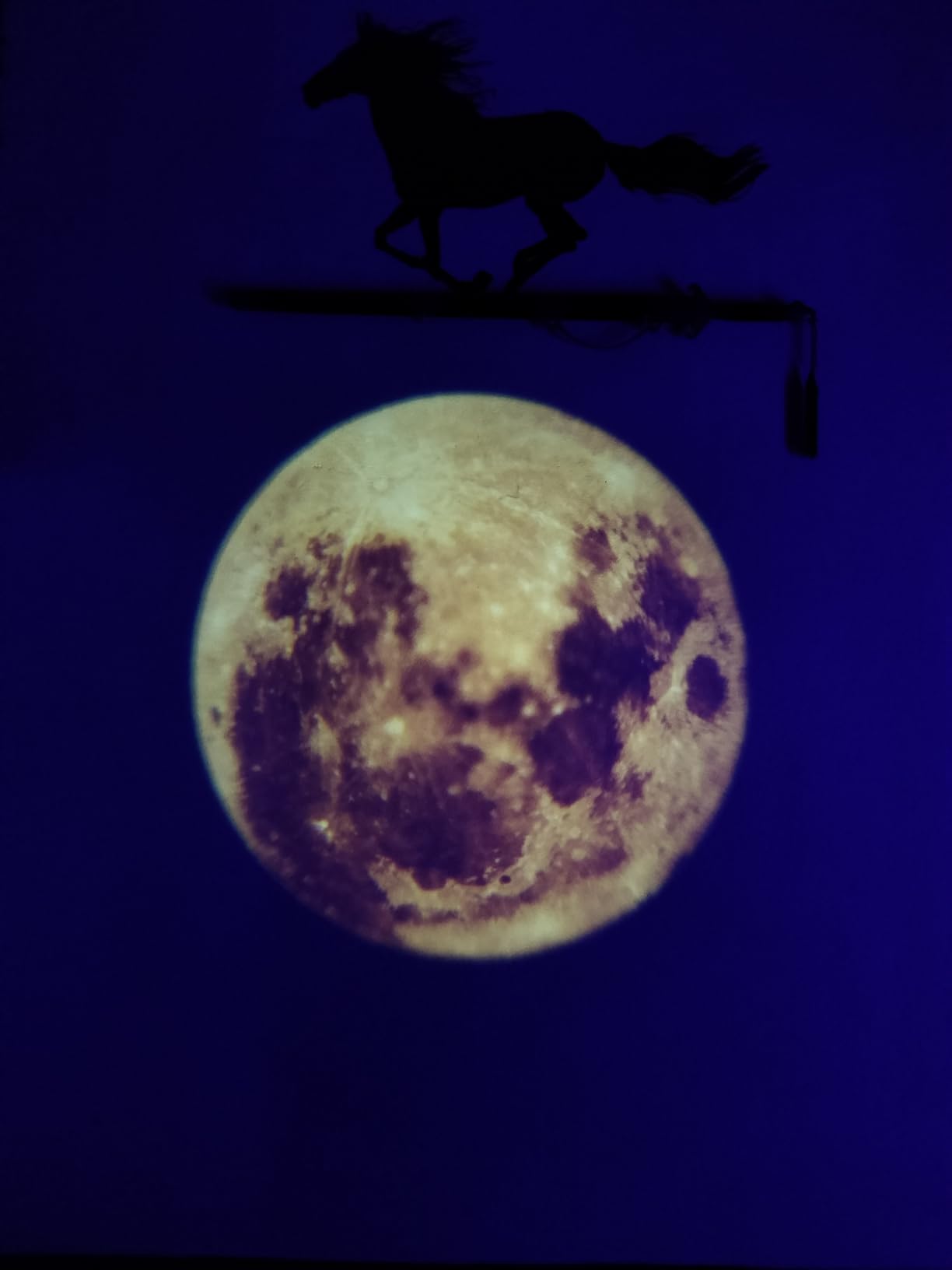 Buy PRECHANA Metal Moon LED Lamp Projector Night Light,360 Degree Moon ...