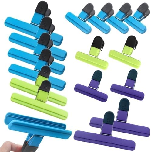 Clips para Bolsas de Alimentos, 16 Piezas Grandes y Pequeños, Alimentos ...