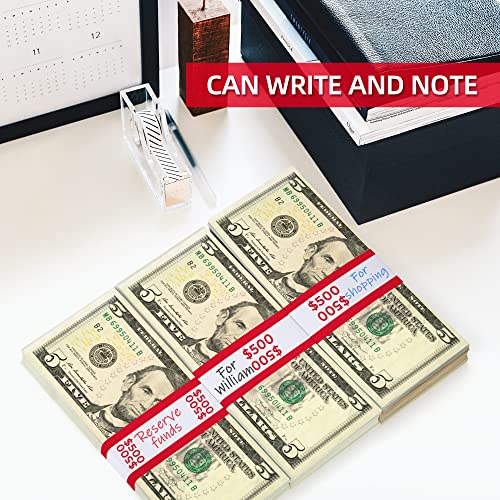 Snapklik.com : PONNOR Money Bands 550 Pack For Cash Self Adhesive ...