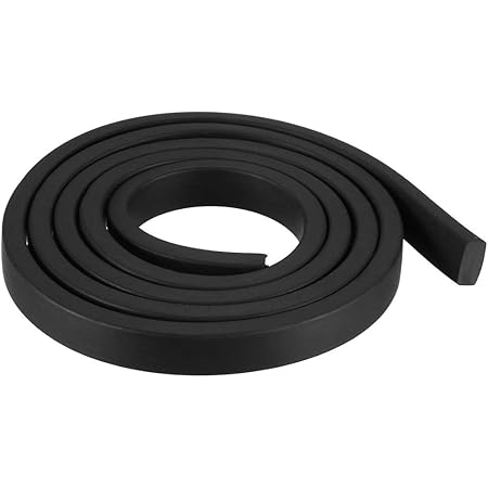 uxcell Solid Rectangle Rubber Seal Strip 10mm Wide 5mm Thick, 1 Meter ...