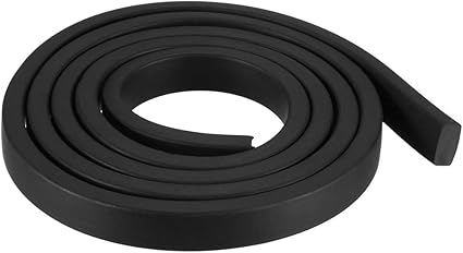 uxcell Solid Rectangle Rubber Seal Strip 10mm Wide 5mm Thick, 1 Meter ...