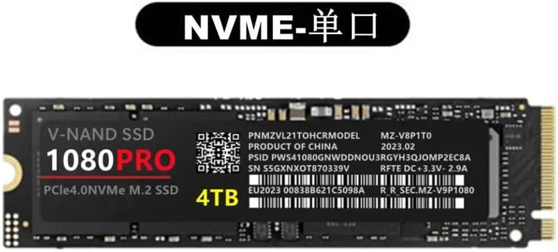 Amazon | Kingscent 4TB SSD M2 Nvme 1080 PRO 内蔵ソリッドステートドライブ PCIe 4.0 MAX ...