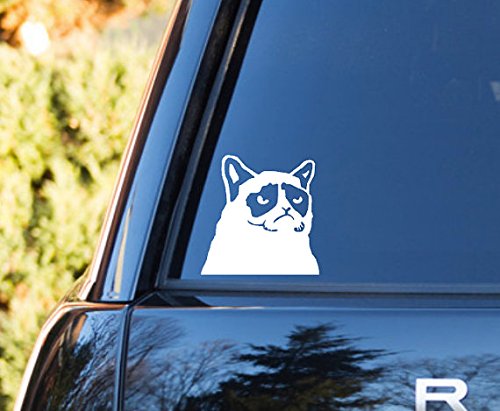 Onlinemart Grumpy Cat Vinyl Die Cut Decals/ Bumper Stickers For Windows ...