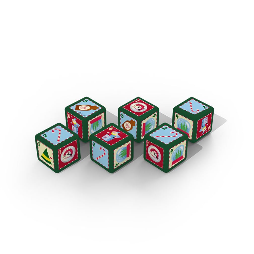 Santa Swap Dice Elf Movie Dice Set - 6 Collectible D6 Dice With ...