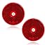 DARKGUARD Self Adhesive Reflectors,Stick On Reflectors Amber ...