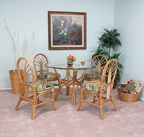 Amazon.com - kingrattan.com Rattan Dining Furniture 5 Piece Set (#2401H ...