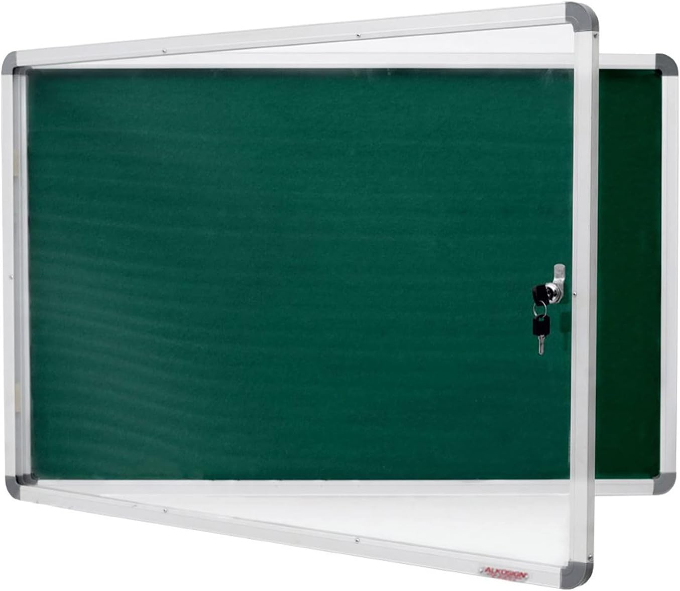 ALKOSIGN Felt Notice Board with Acrylic Cover - Green (1.5FT x 2FT ...