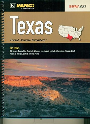 Texas Road Atlas and Travel Planner: Kappa Map Group: 9780762584321 ...