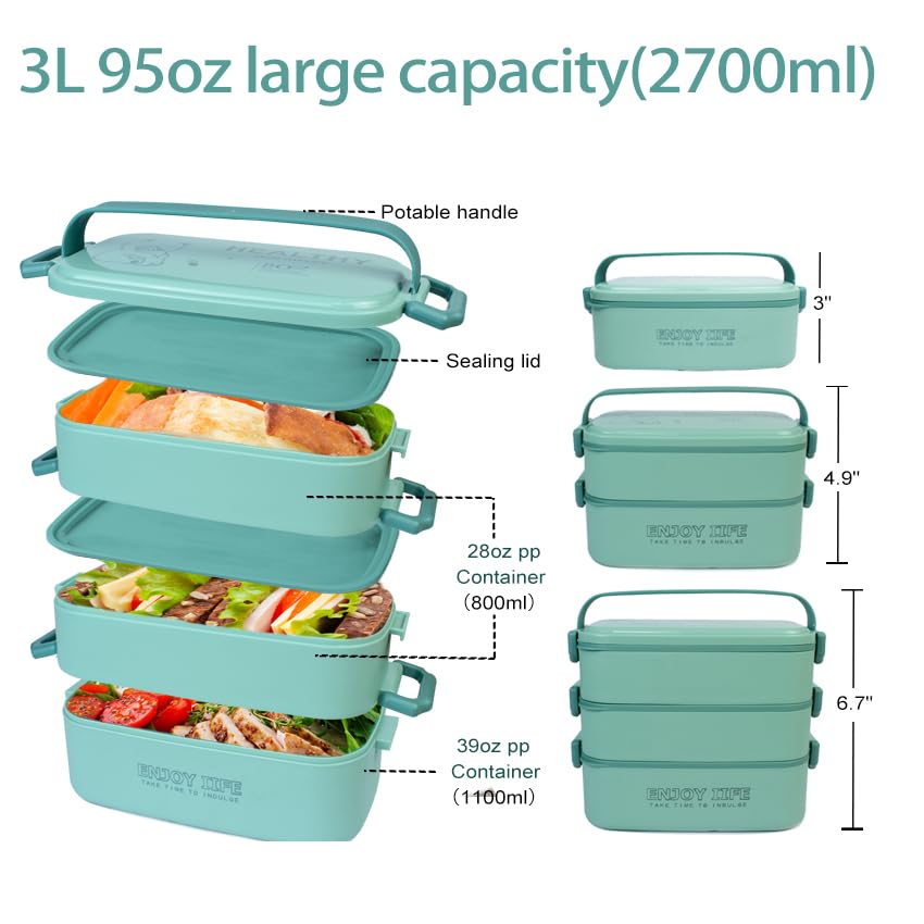 Snapklik.com : SUNPRO 3-Layer Bento Box