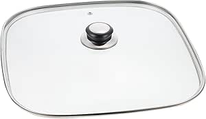 Amazon.com: Cabilock Square Lid Clear Tempered Glass Vented Cover ...