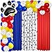 Amazon.com: SmoothNovelty 57 Pcs Dog Paw Party Decorations Red, Blue ...