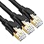 Amazon.com: CAT 8 Ethernet Cable, 6ft (5 Pack) Ultra High Speed 40Gbps ...