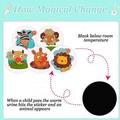 20 Pcs Potty Training Stickers Reusable Toilet Targets for Boys Animals ...
