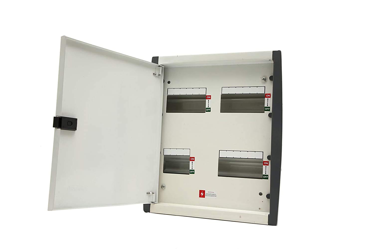 Buy Suntech TPN 4 Way SPN Metal Double Door Distribution Board MCB Box ...