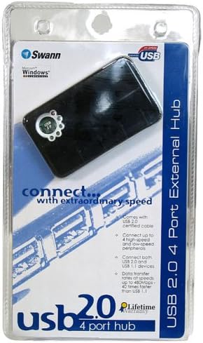 Swann 4 Port USB 2.0 Hub Win : Amazon.co.uk: Computers & Accessories