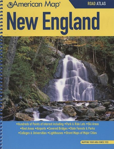 New England Road Atlas: Amazon.co.uk: American Map Corp.: 9780841655089 ...