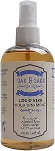 Amazon.com: OAK & SAGE Liquid Herb Ouch Ointment - Unscented - 8oz ...