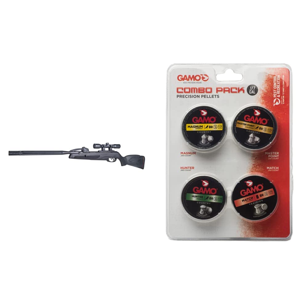 Amazon.com : Gamo Swarm Whisper Air Rifle + Gamo Air Rifle Pellets ...