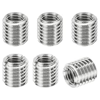PATIKIL Thread Adapters Sleeve Reducing Nut, 6 Pcs M14*2 Male to M10*1. ...