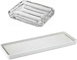 Amazon.com: 11" Rectangular Sink Tray with Raised Ridges, Plastic ...