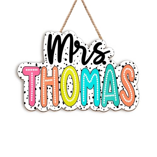 Amazon.com: Personalized Teacher Name Sign, Welcome To Classroom Wooden ...