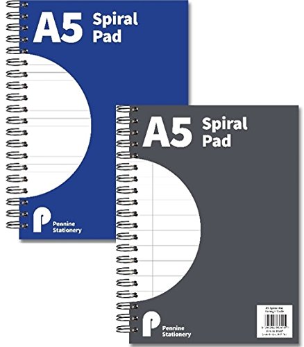 A5 Spiral Pad 160 Pages With Lined 60gsm Side Wirobound Notebook Pad ...