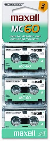 Amazon.com: Maxell Micro Cassettes (Pack of 3) : Electronics